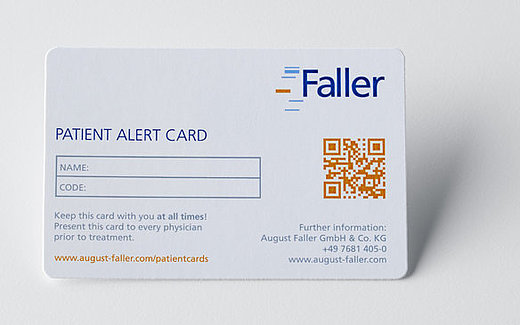 Patient Cards – Faller Packaging