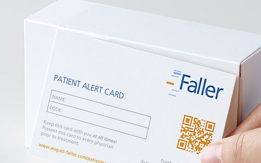 Patient Cards – Faller Packaging