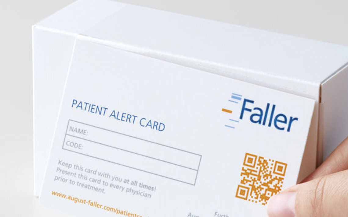 Patient Cards – Faller Packaging