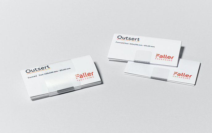 Combined package inserts offer plenty of space and guarantee protection ...