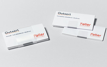 Combined package inserts offer plenty of space and guarantee protection ...