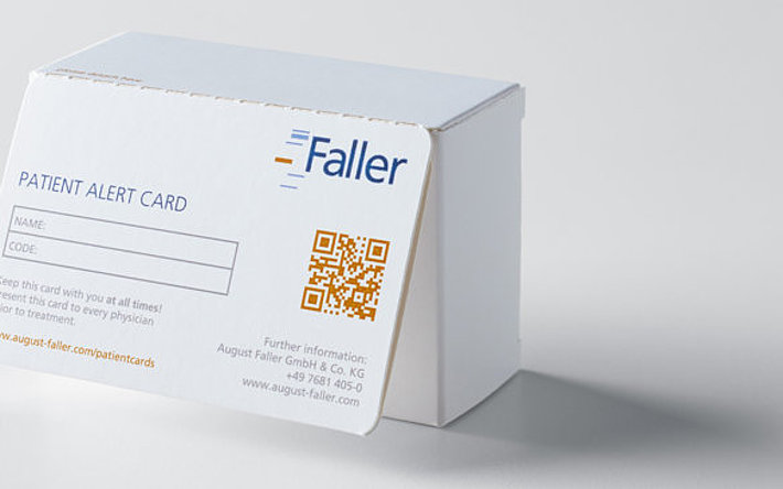 Patient Cards – Faller Packaging