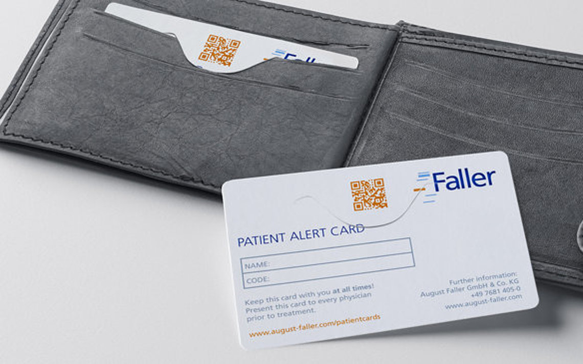 Patient Cards – Faller Packaging