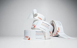 Product sample labels – Faller Packaging