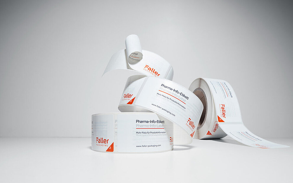 Product sample labels – Faller Packaging